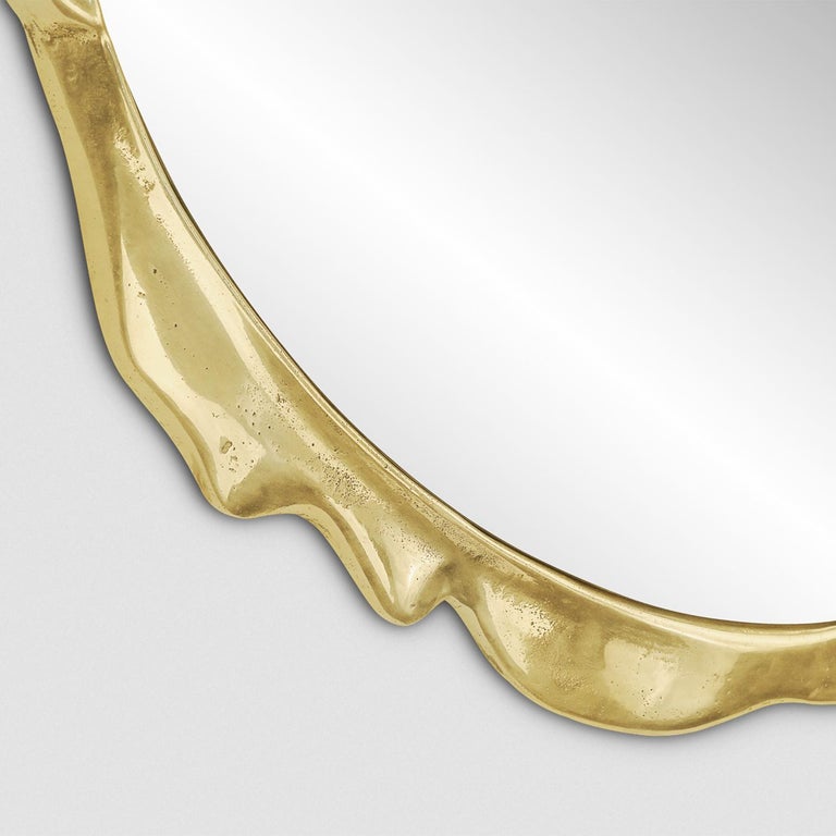 Melted Gold Mirror For Sale at 1stDibs
