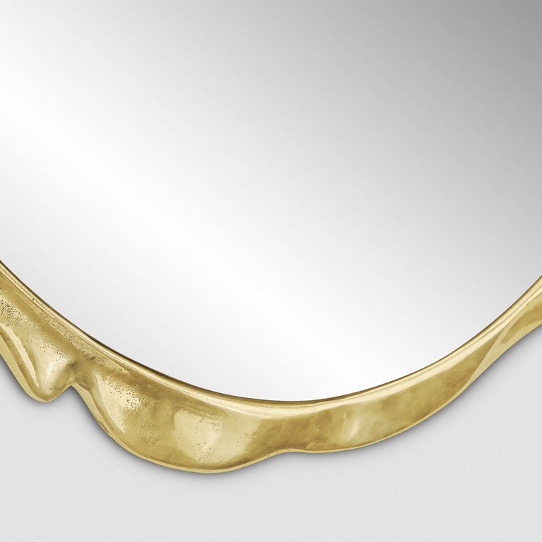 Melted Gold Mirror For Sale at 1stDibs