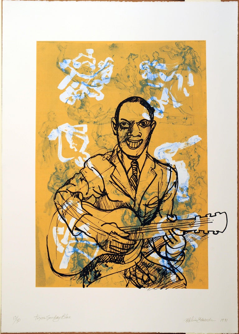 Melvin Edwards - Bleu du Texas En vente sur 1stDibs