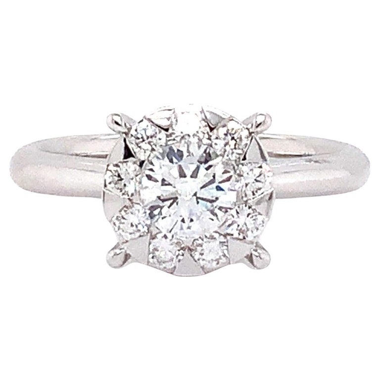 Memoire Bouquets Collection Engagement Diamond Ring 0.87ctw Looks like ...