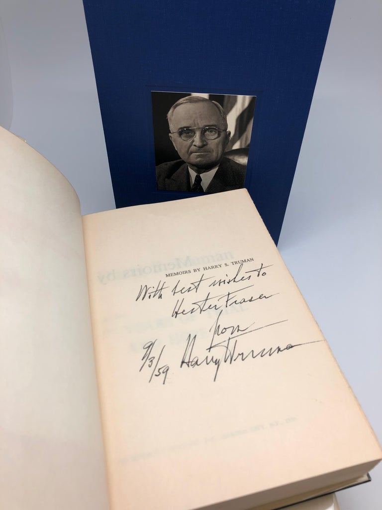 Harry Truman's Memoirs, Signed and Inscribed, Special Kansas City ...
