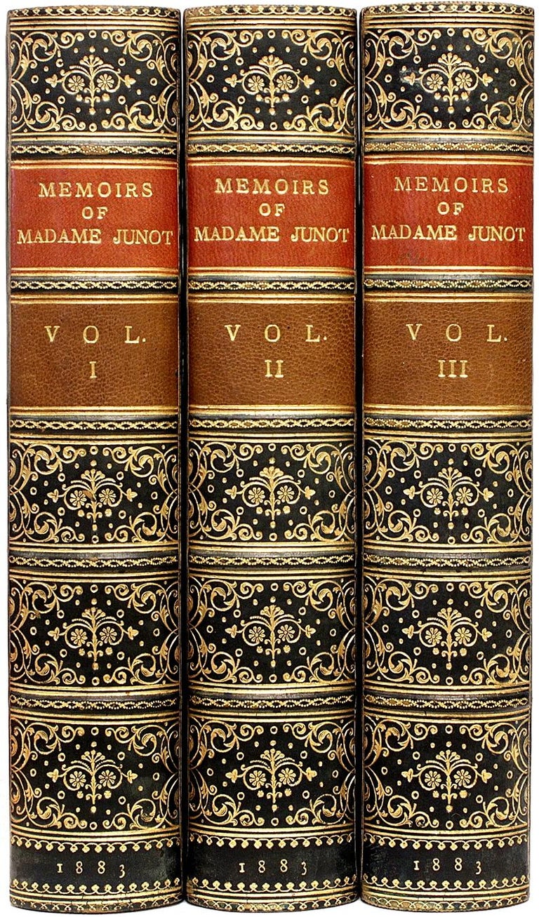 Memoirs of Madame Junot Duchesse D'Abrantes, 3 Vols. 1883, Leather ...