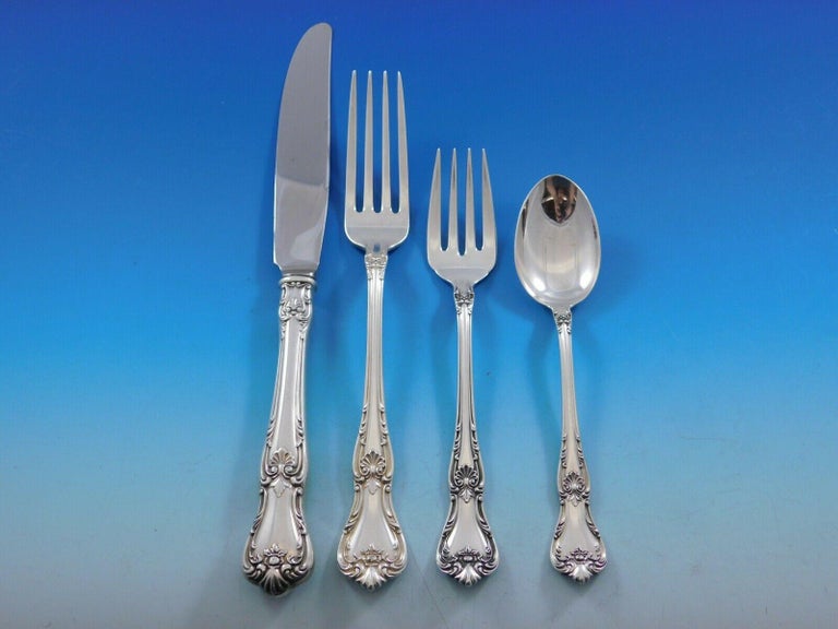 Memory Lane by Lunt Sterling Silver Flatware Set for 12 Dinner Service ...