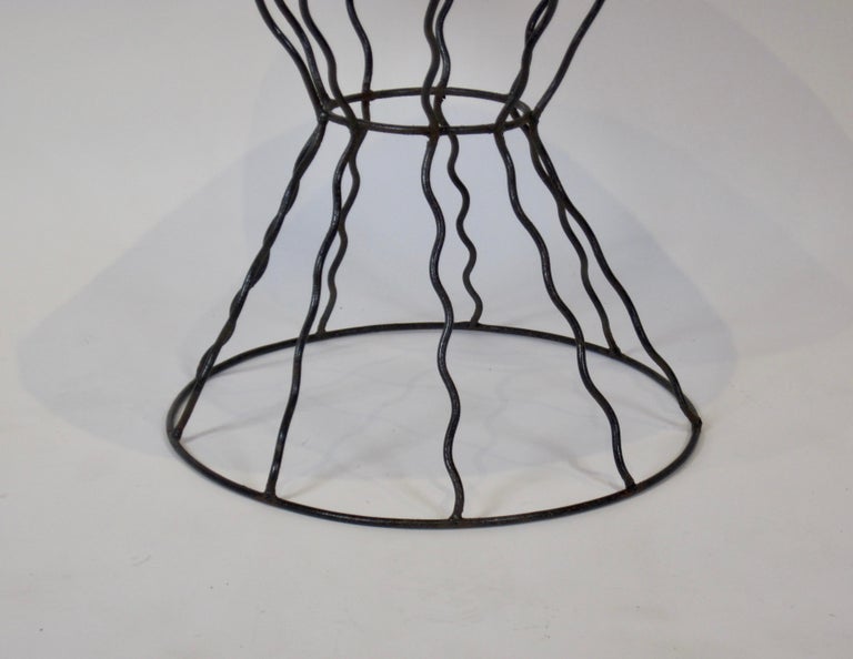 Memphis Era Stone and Glass Table on Wrought Iron Base with Third Eye ...