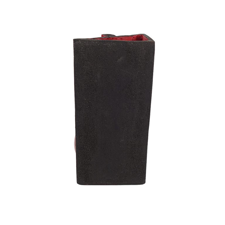 Memphis Milano Style Handmade Ceramic Vase Made by Wilma Van Der P For ...