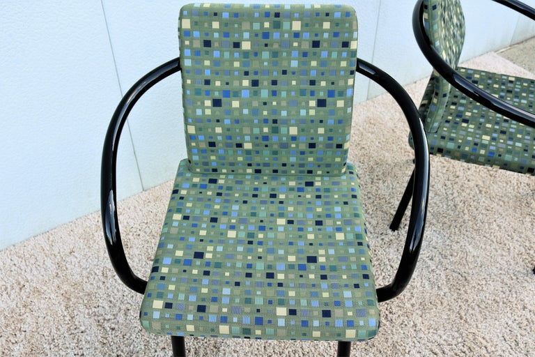 Memphis Post-modern Ettore Sottsass for Knoll 1986 Mandarin Chairs, Set ...