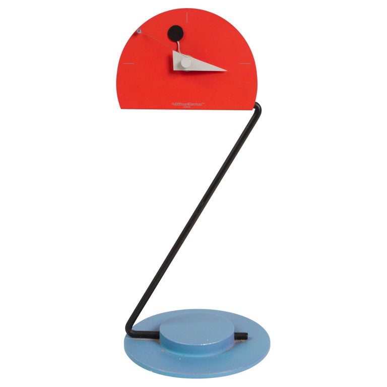 Memphis Style Constructivism Aluminium Desk Clock by Nicolai Canetti ...