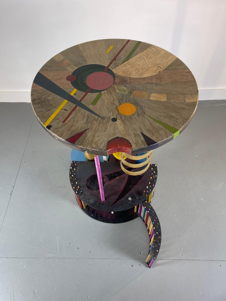 Memphis Style Industrial Table / Sculpture, by Jay Stanger, , Aluminum ...