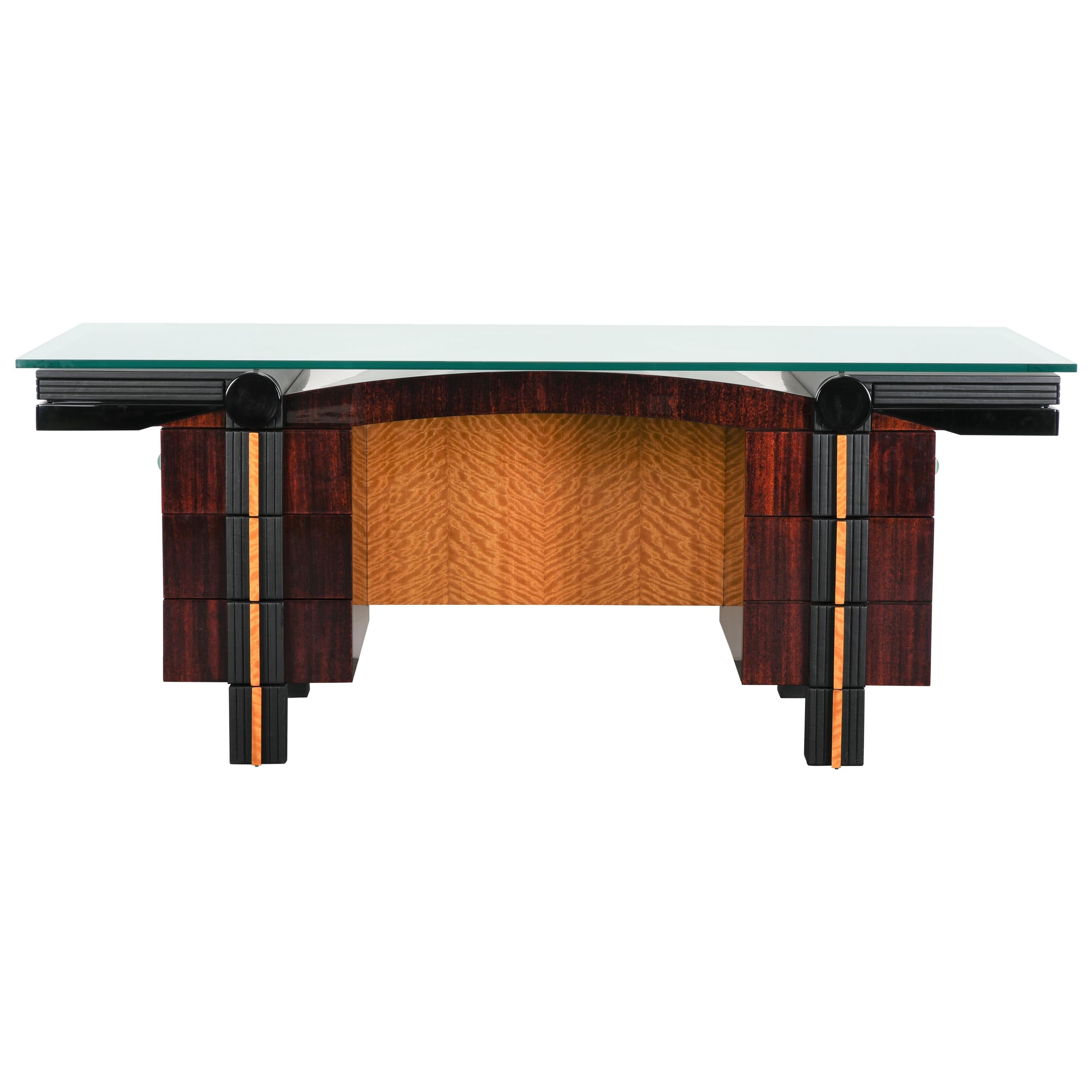 Memphis Style Post Modern Executive Desk by Dakota Jackson, 1980s at ...