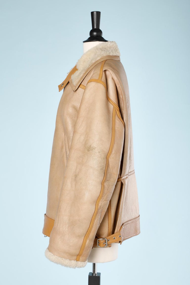 Men Shearling jacket Courrèges Homme at 1stDibs | homme courreges
