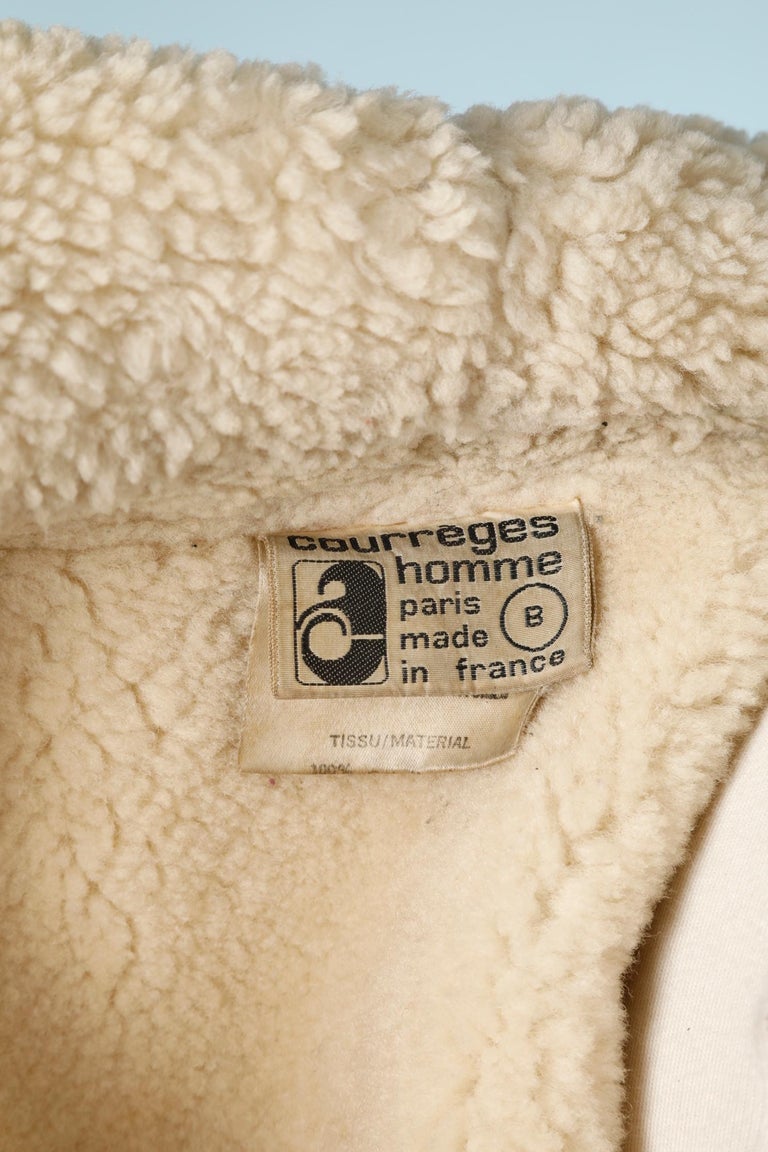 Men Shearling jacket Courrèges Homme at 1stDibs | homme courreges