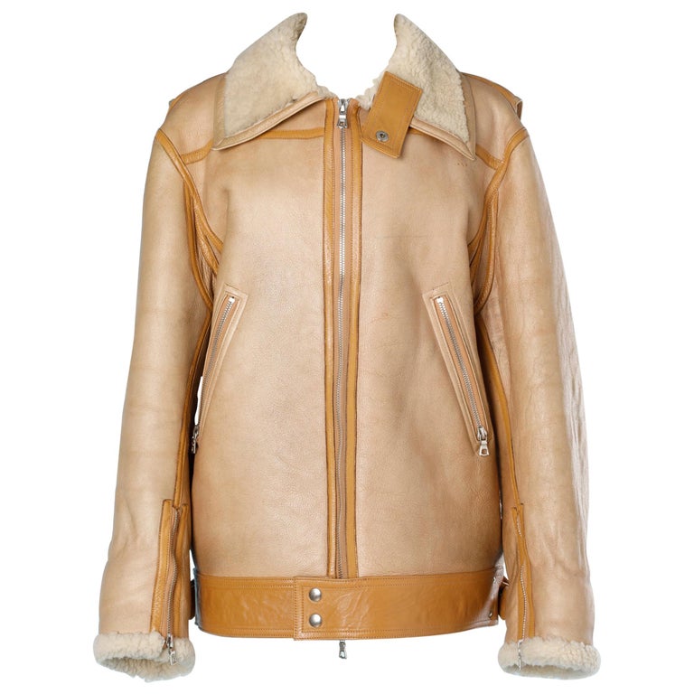 Men Shearling jacket Courrèges Homme at 1stDibs | homme courreges