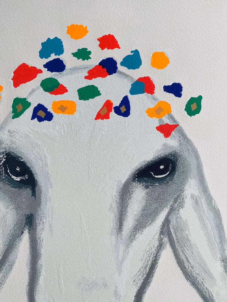 Menashe Kadishman - Kadishman Israeli Colorful Pop Art Screen Print ...