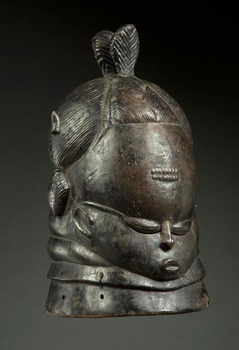 Mende Bundu Sande Society Womens Helmet Mask Sierra Leone, Africa For ...