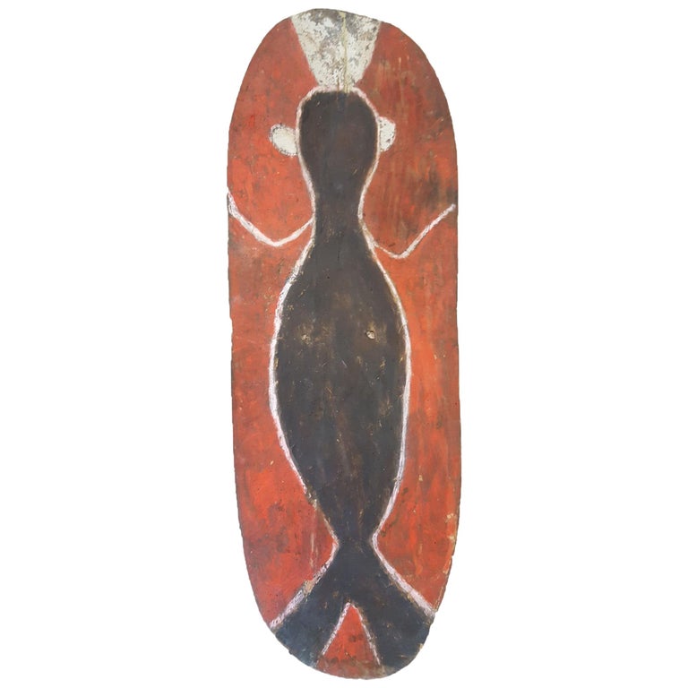 Mendi Shield painted shield Papua New Guinea at 1stDibs