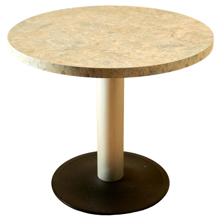 Menphis, Console Table, Iron and Aluminum Base, Formica Top in Marble ...