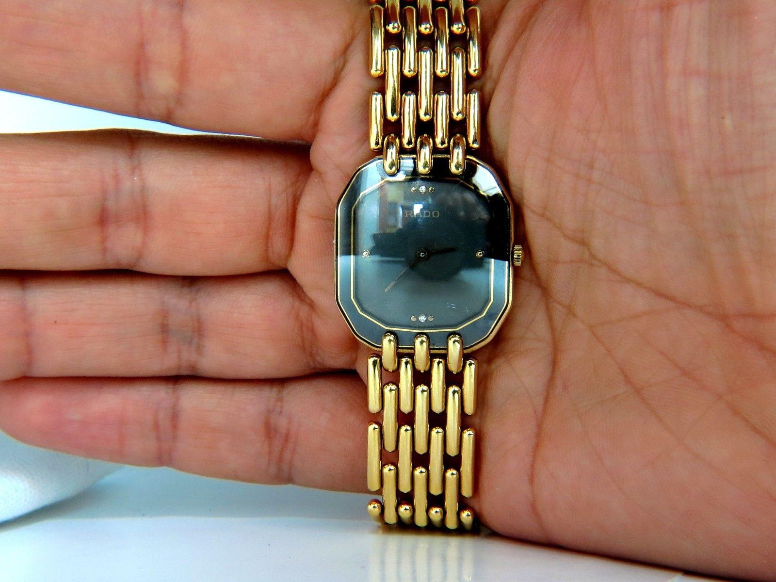 Men’s 18 Karat Rado Watch 92 Grams Tested and Working Order For Sale at ...