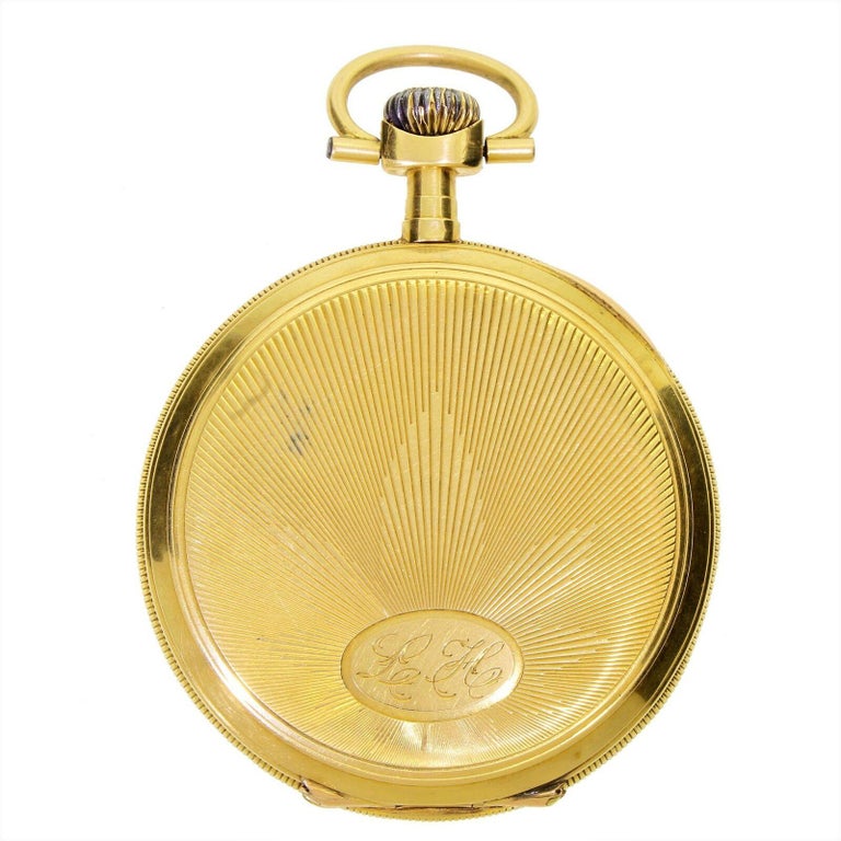 Men's 18 Karat Gold Lip Chronometre Dress Pocket Watch France Art Deco ...