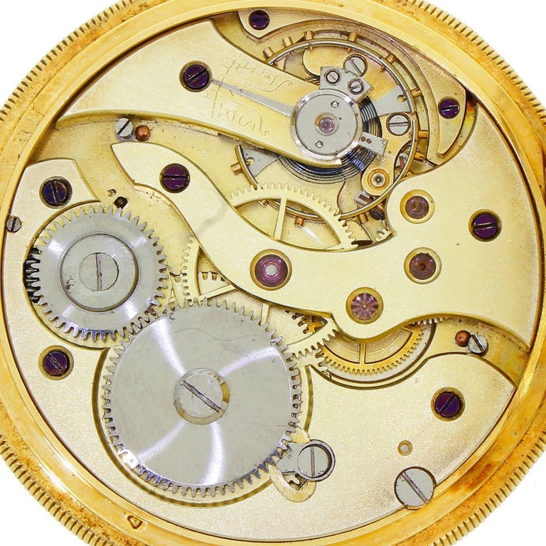 Men's 18 Karat Gold Lip Chronometre Dress Pocket Watch France Art Deco ...