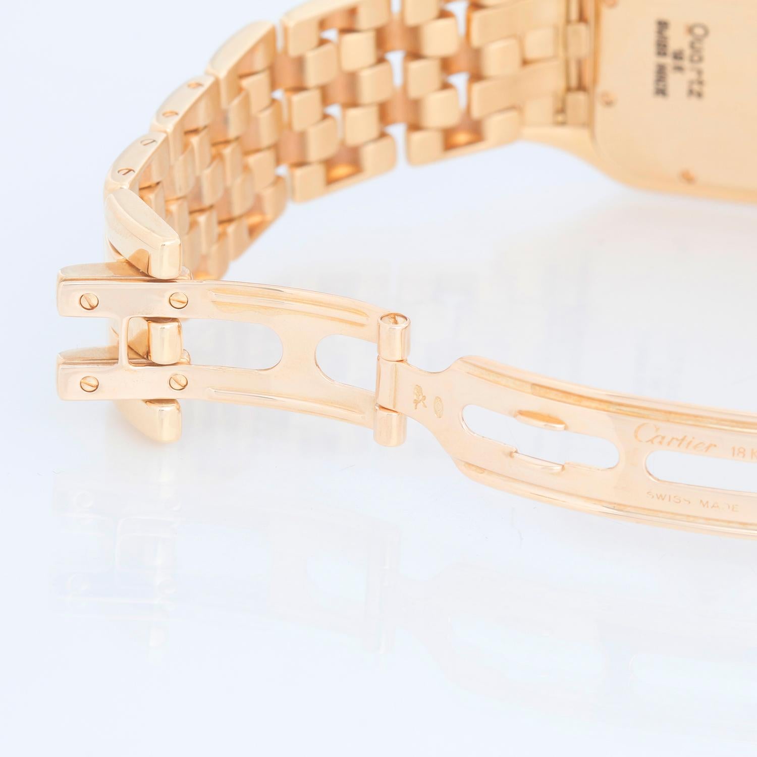 Men's 18K Yellow Gold Cartier Panther Jumbo Watch For Sale at 1stDibs