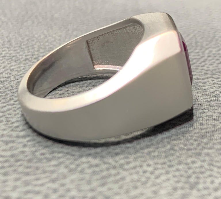 Men's AGL Certified Ruby Ring For Sale at 1stDibs