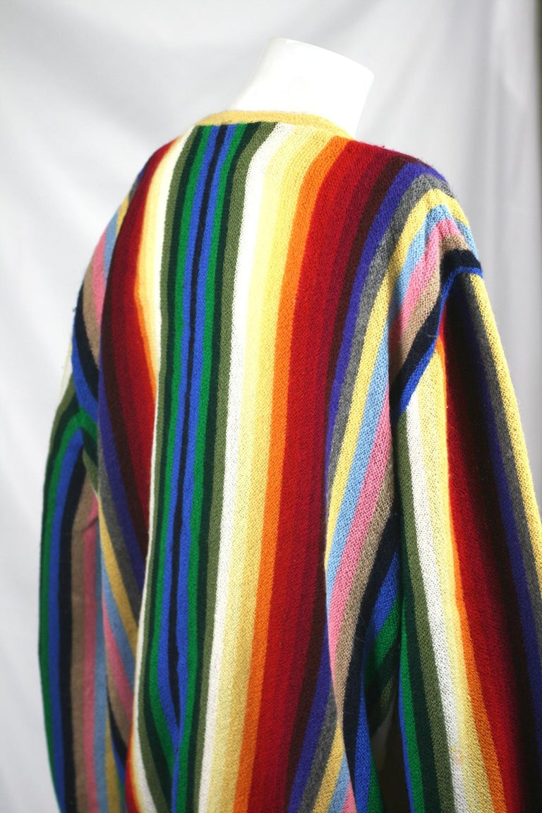 Mens Alpaca Rainbow Sweater For Sale at 1stDibs | mens rainbow sweater ...