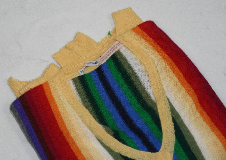 Mens Alpaca Rainbow Sweater For Sale at 1stDibs | mens rainbow sweater ...