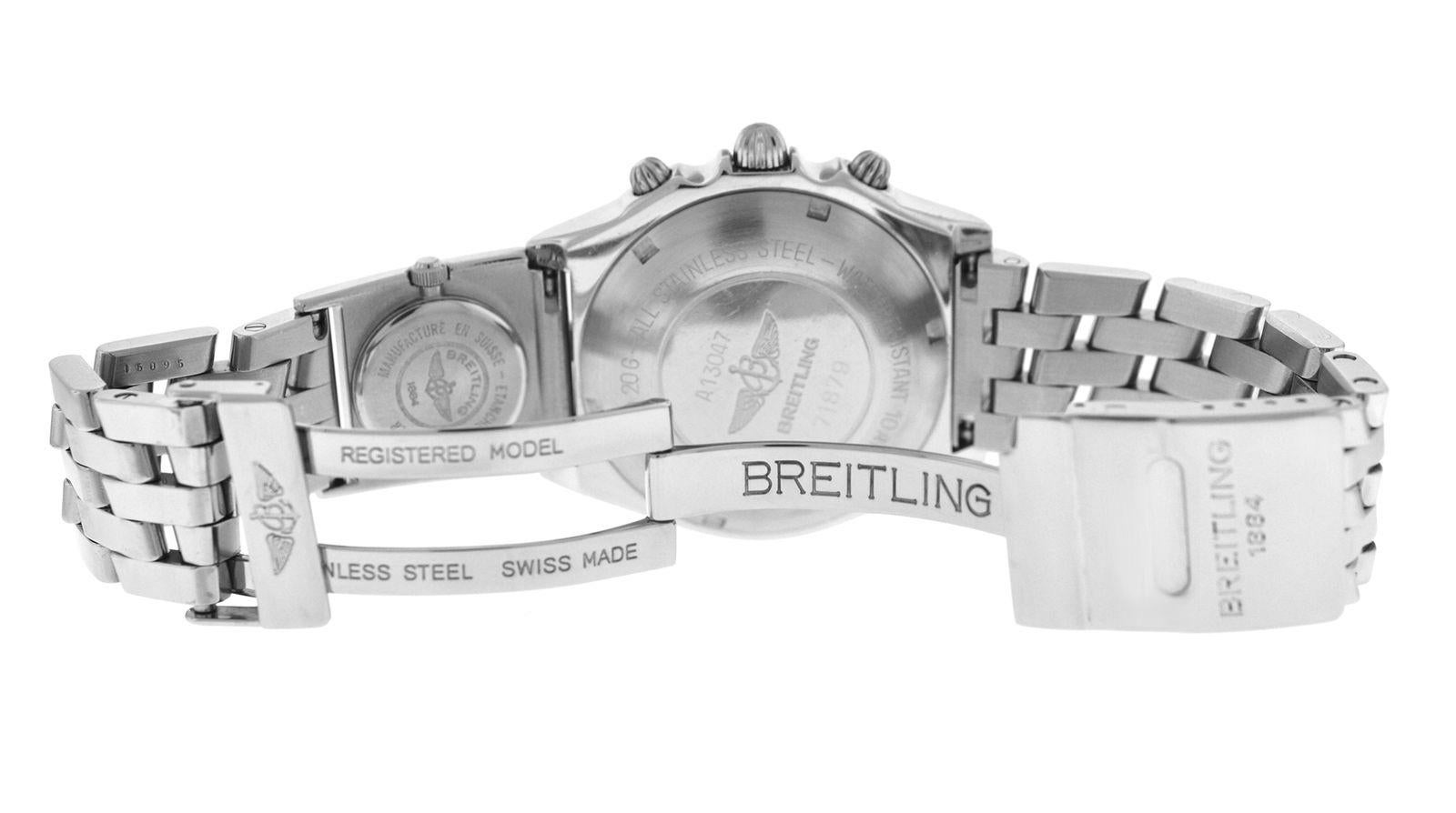 Men's Breitling Chronomat Chronograph Steel Automatic Watch at 1stDibs