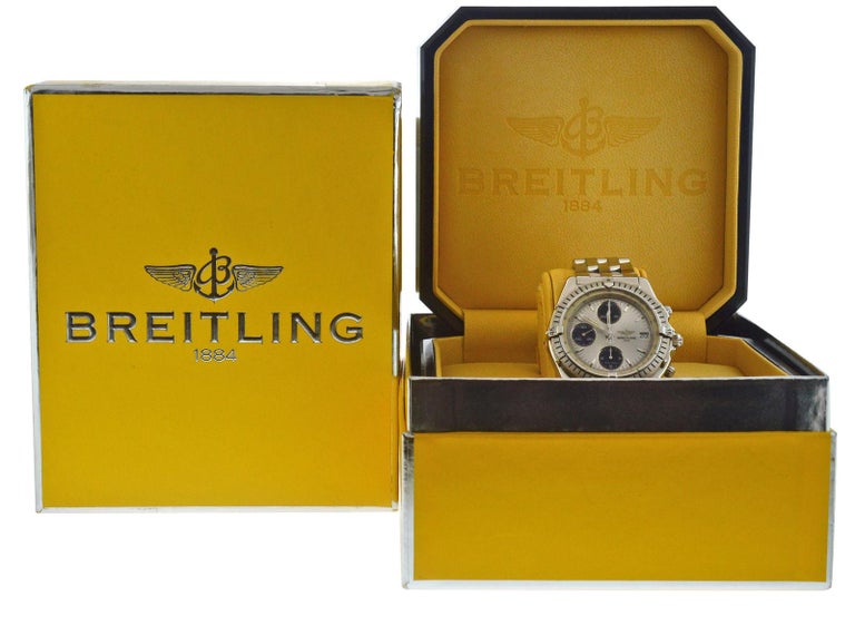 Men's Breitling Chronomat Chronograph Steel Automatic Watch at 1stDibs