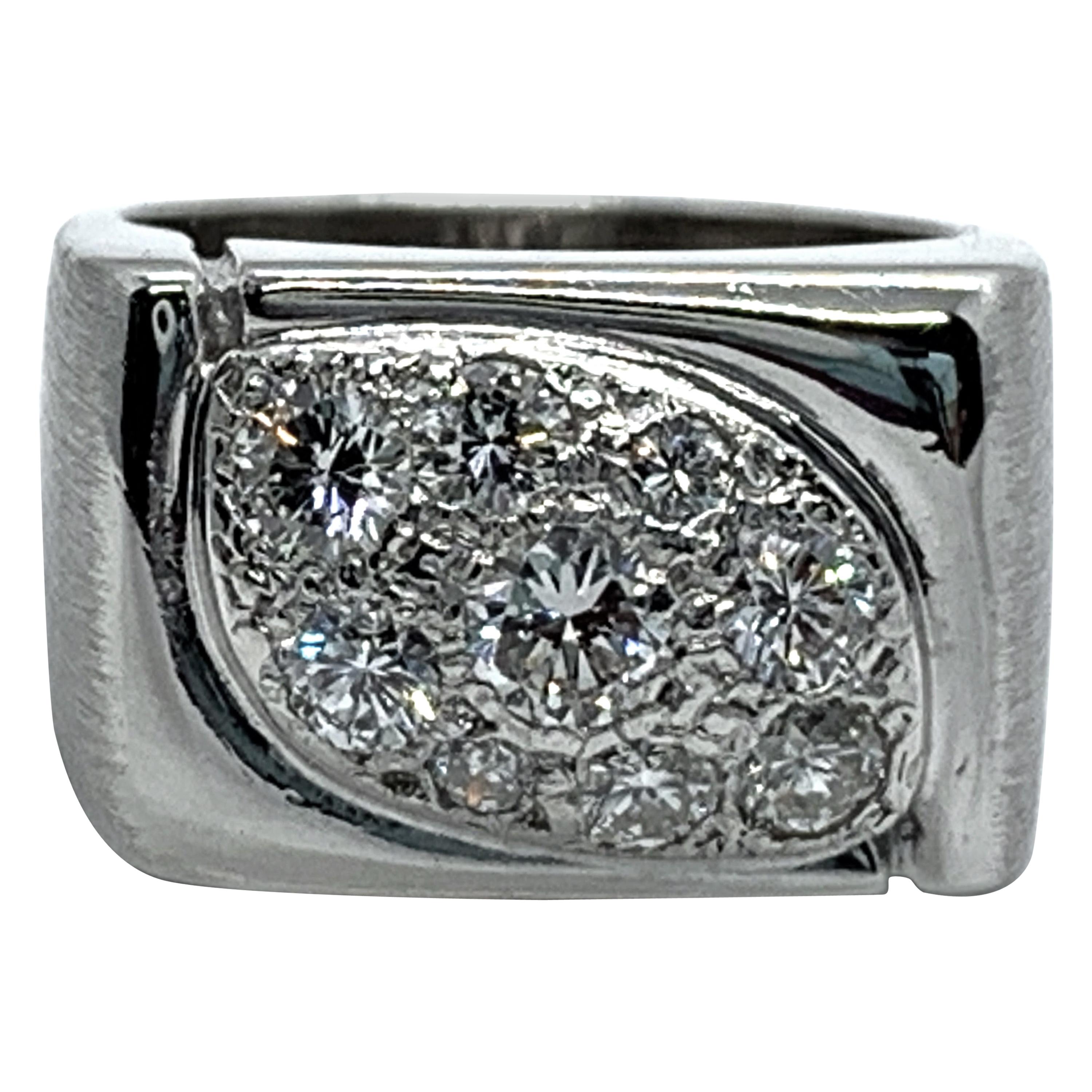 ELVIS PRESLEY worn Diamond Pinky Ring at 1stdibs