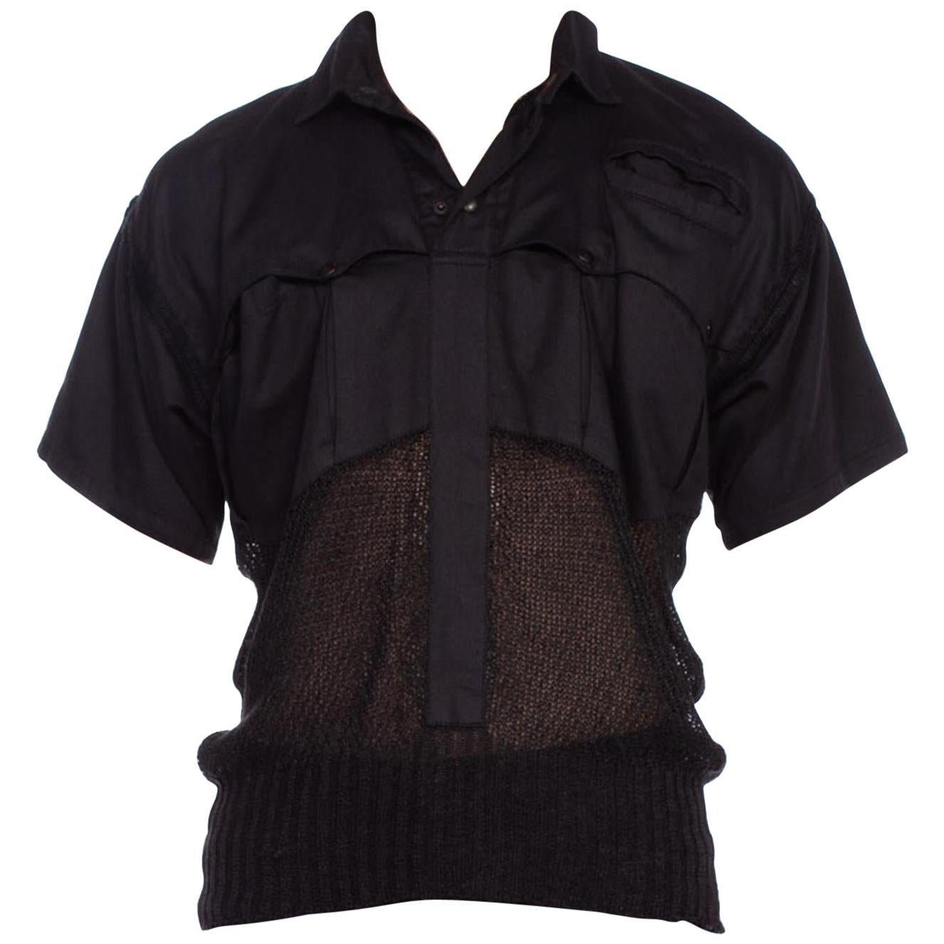 Mens Italian Knit Shirt With Military Style Pockets at 1stDibs | mens ...