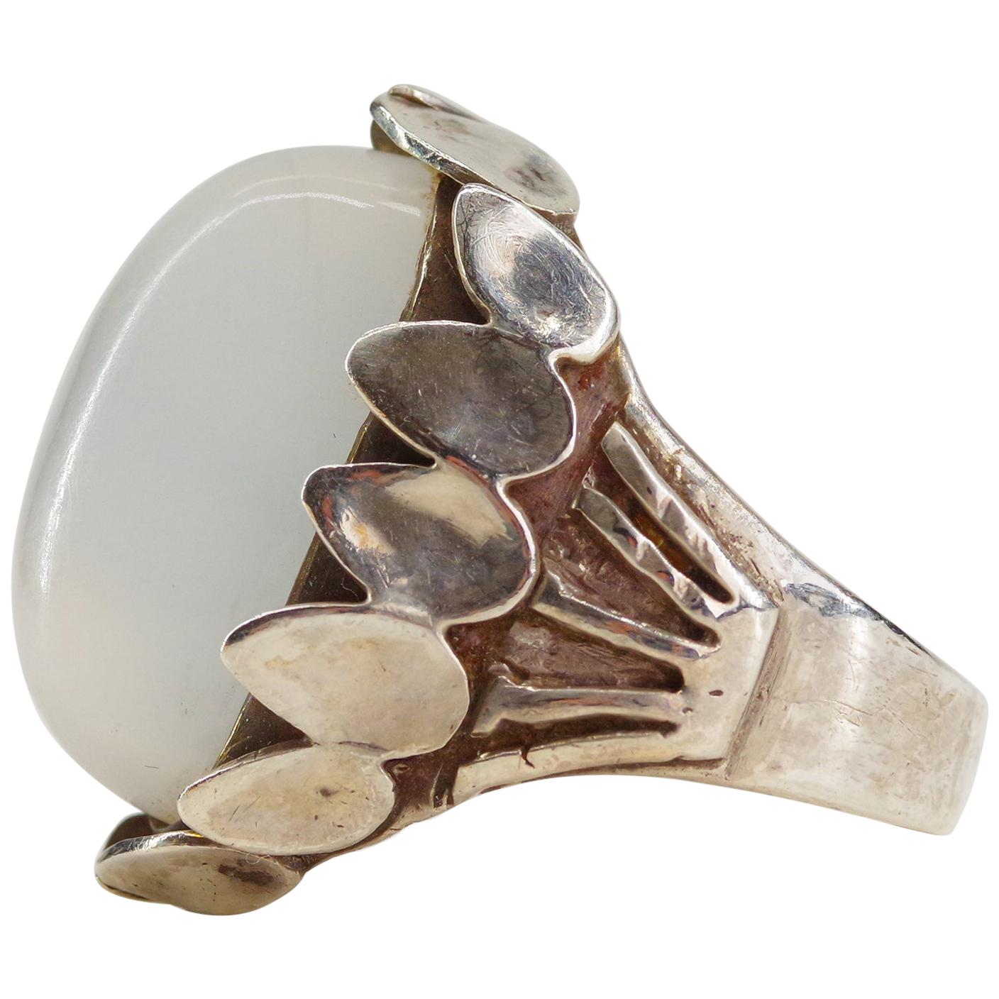 Moonstone Ring in Silver Arts and Crafts Treasure at 1stDibs | men's ...