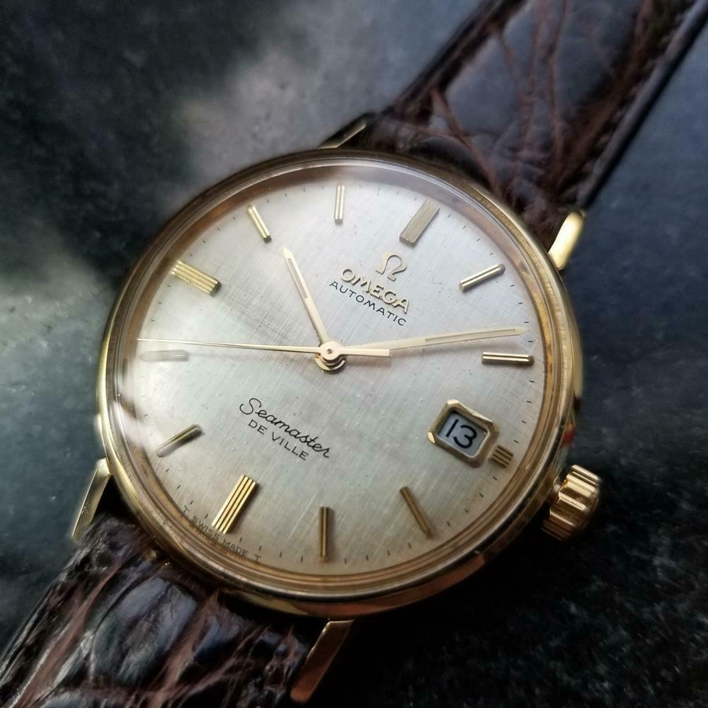 Men's Omega 14k Gold Seamaster DeVille cal.563 Automatic with Date, c ...
