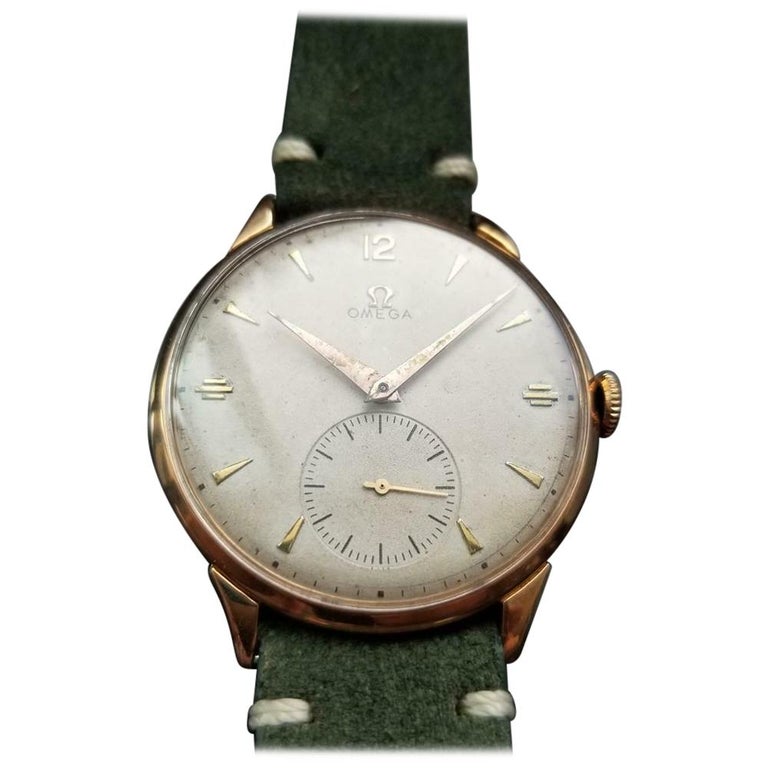 Men's Omega 18 Karat Rose Gold Manual-Wind cal.265 Swiss Vintage ...