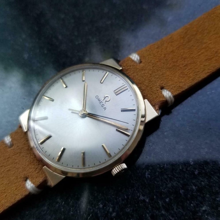 Men's Omega Cal.600 Manual-Wind 14k Solid Gold Dress Watch c.1964 Swiss ...