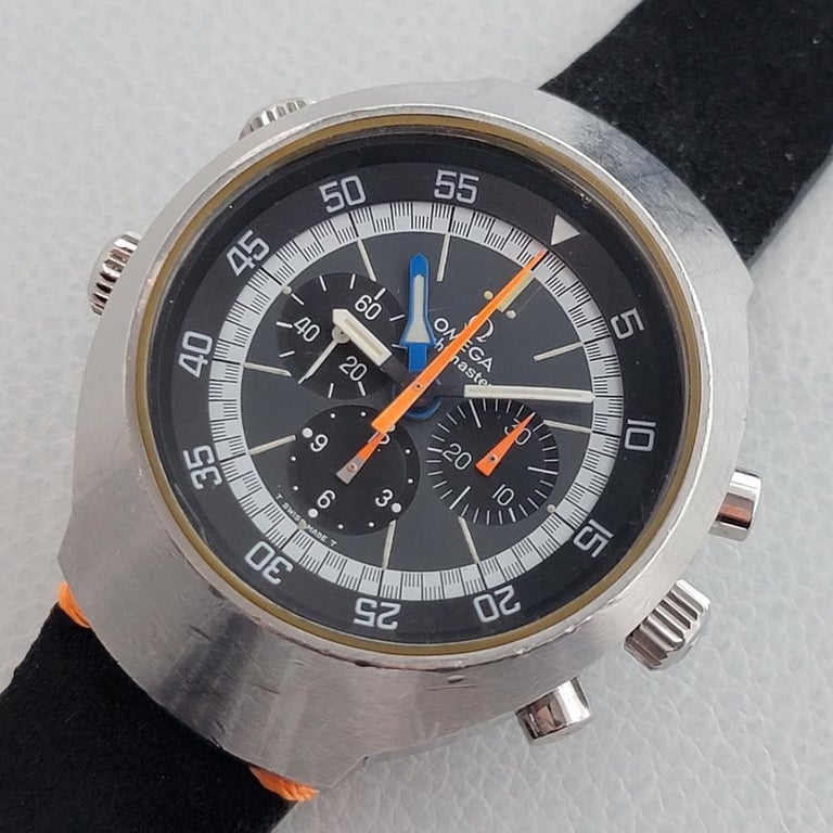 Mens Omega Flightmaster Chronograph GMT Manual Wind 1970s Vintage Swiss ...