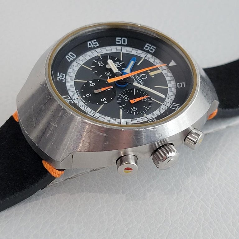 Mens Omega Flightmaster Chronograph GMT Manual Wind 1970s Vintage Swiss ...