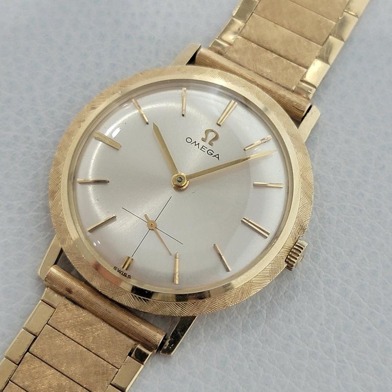 Mens Omega Ref 6597 34mm 14k Gold Manual Wind 1960s All Original JM19 ...