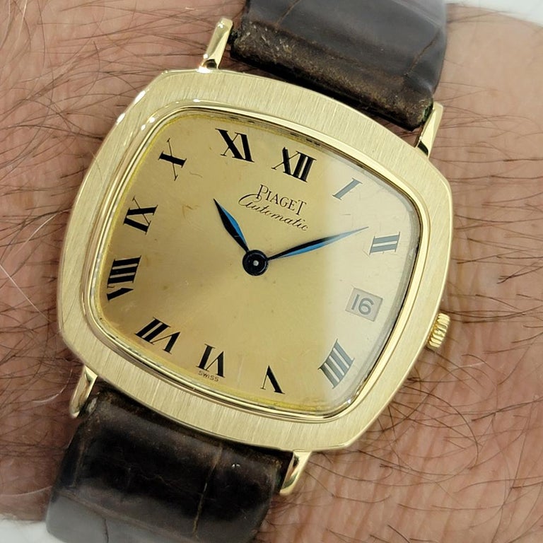 Mens Piaget Ref 13432 18k Gold automatic Dress 1970s All Original RA300 ...