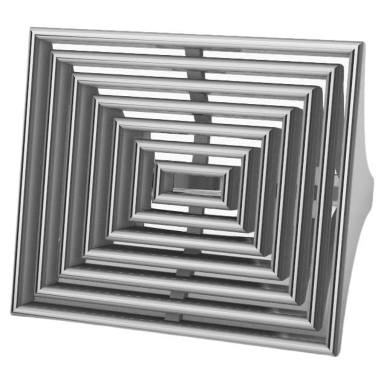 Customizable Mens Platinum and Sterling Rectangle Rows Ring For Sale at ...