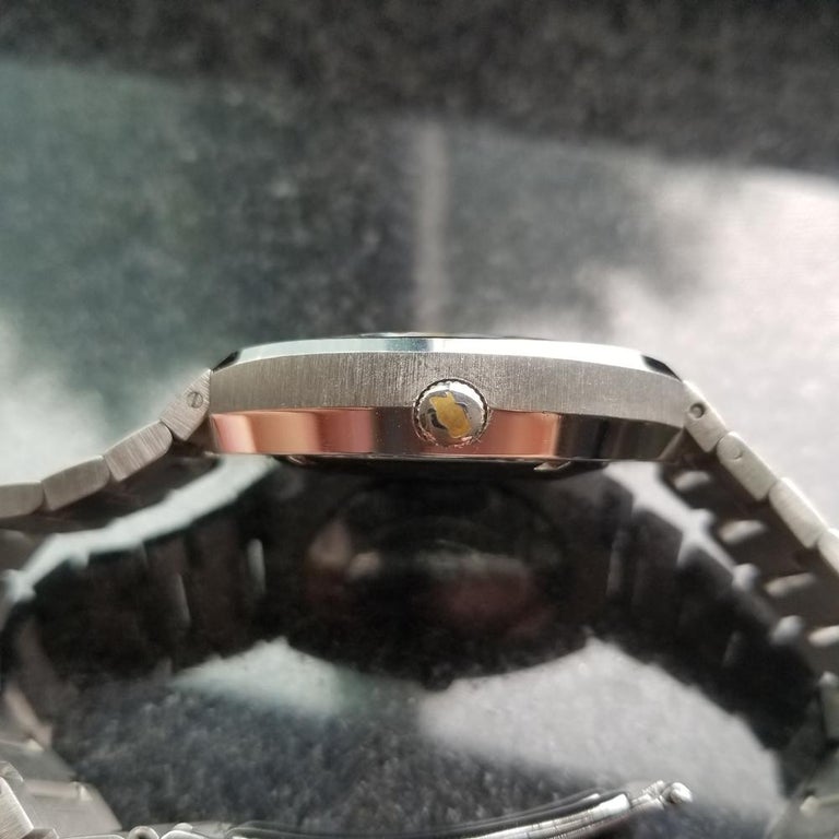 Mens Rado Purple Horse Day Date Automatic Blue Dial 1970s Swiss Vintage ...