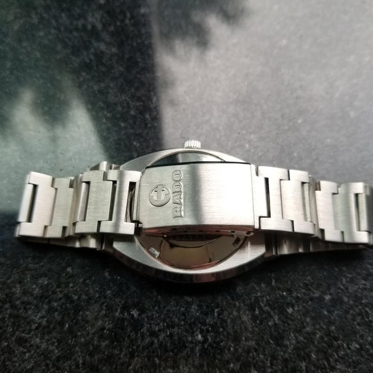 Mens Rado Purple Horse Day Date Automatic Blue Dial 1970s Swiss Vintage ...