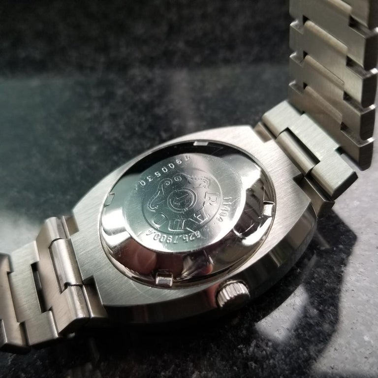 Mens Rado Purple Horse Day Date Automatic Blue Dial 1970s Swiss Vintage ...