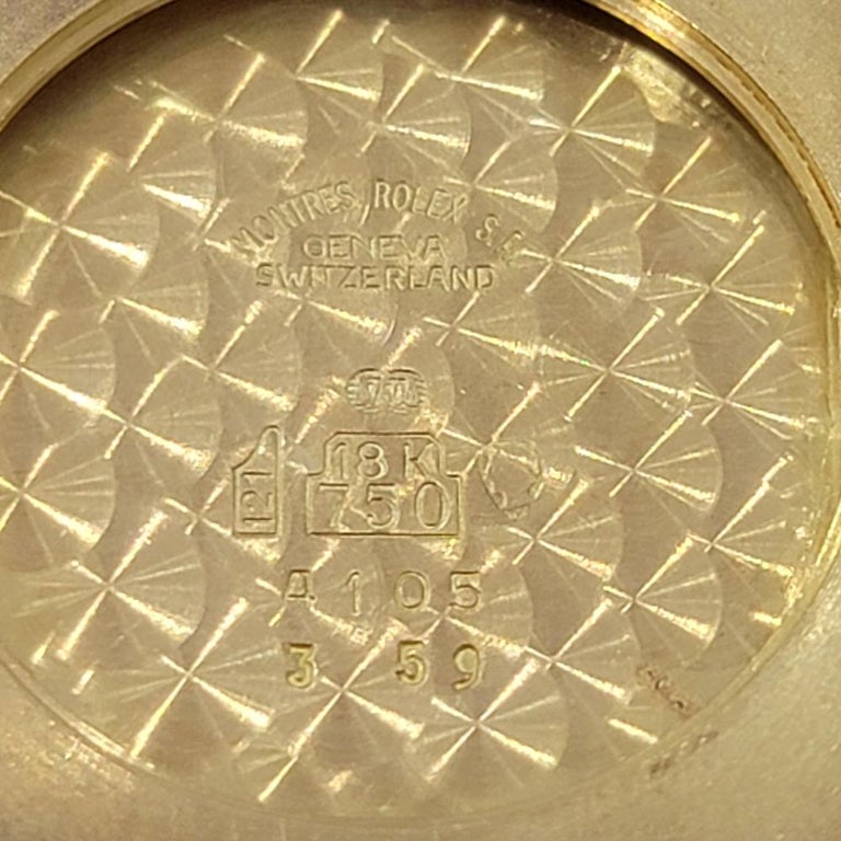 Mens Rolex Cellini Ref 4105 18k Gold Manual Wind 1970s Swiss Luxury ...