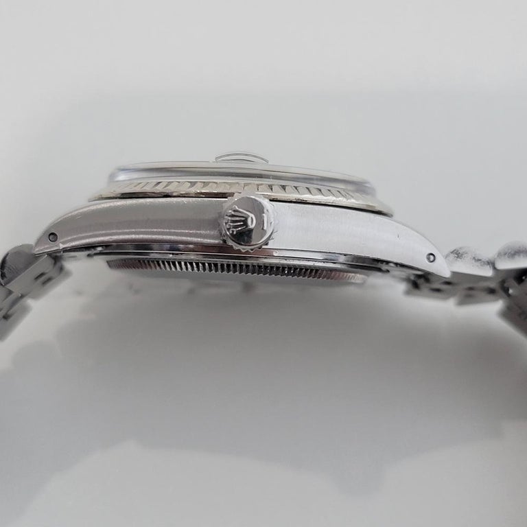 Mens Rolex Datejust Ref 16014 18k White Gold SS Automatic 1980s Swiss ...