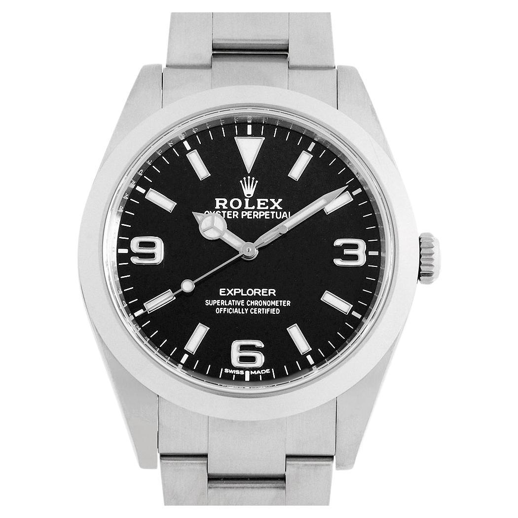 Men's Rolex Explorer 214270, White 369 Dial, G# - Elegant Used Watch ...