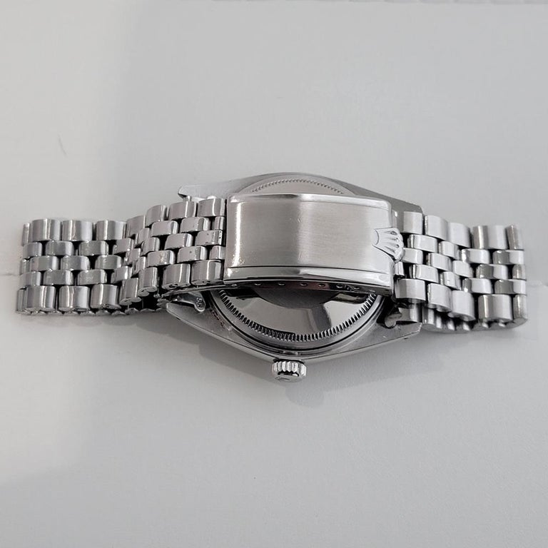 Mens Rolex Oyster Datejust Ref 1601 18k White Gold SS Automatic 1970s ...