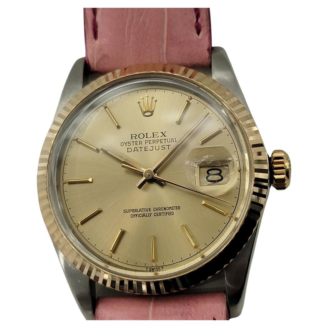 Rolex Oyster Perpetual Datejust 18k/SS YG 2tone Watch Collectible ...