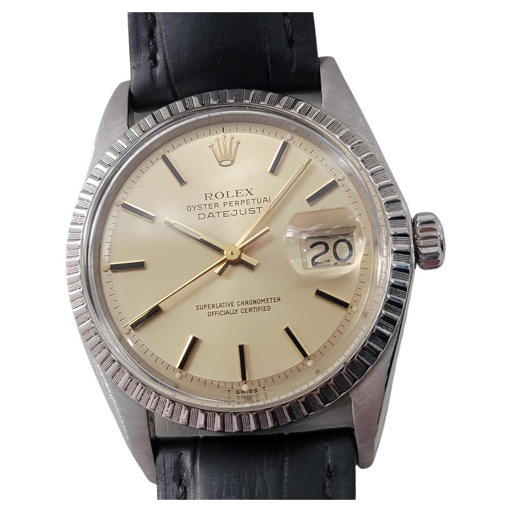 Mens Rolex Ref 1603 Oyster Datejust 36mm Automatic 1970s Swiss Vintage ...