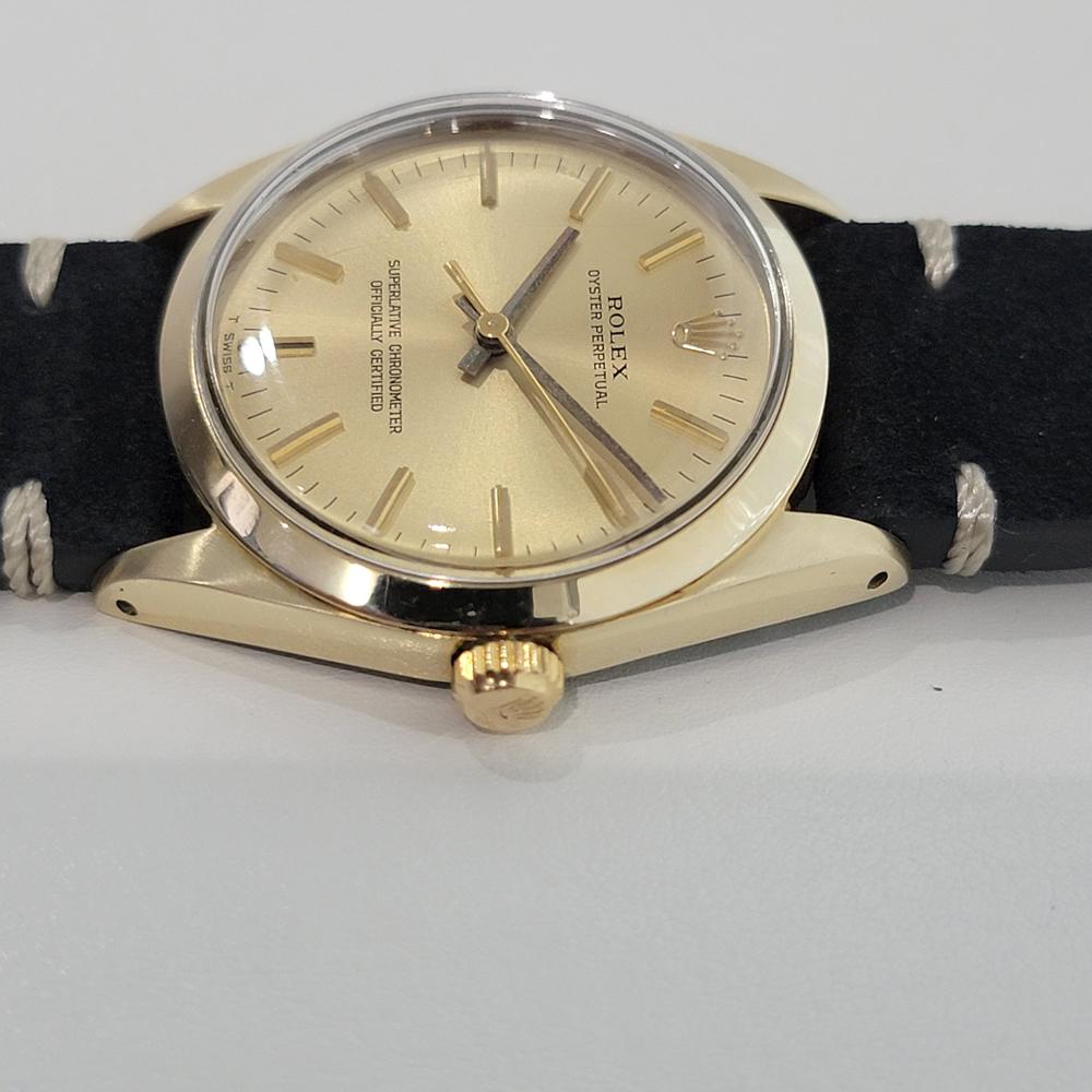Men's Rolex Oyster Perpetual 1024 Gold Capped Automatic 1970s Swiss ...